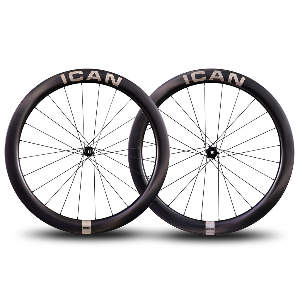 52mm depth carbon road wheels are available at ICAN Cycling | ICAN Wheels