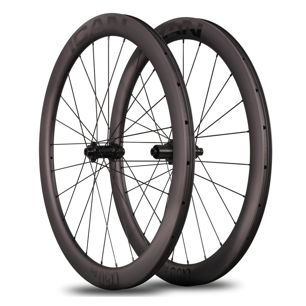 ICAN Road Disc Carbon Wheelset 50mm Tubeless Ready 25mm Wide | ICAN Wheels